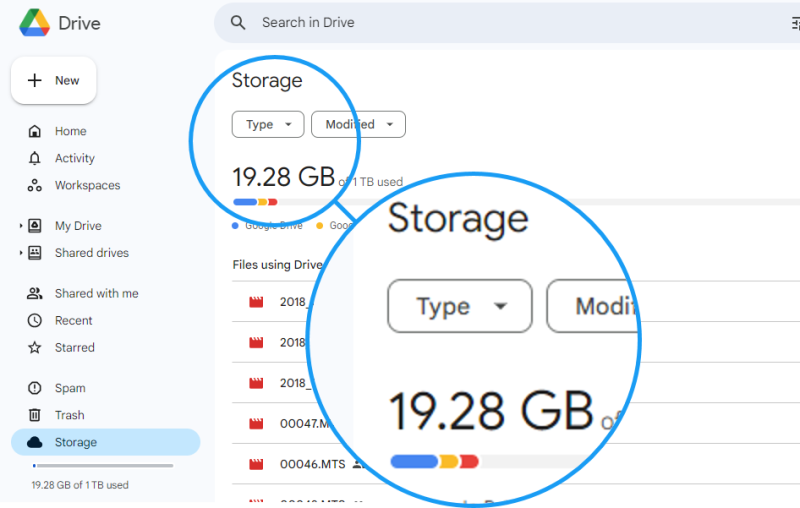 Check your Google Drive Storage - Technology Center